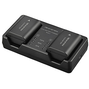 OM SYSTEM OLYMPUS SBCX-1 Battery with Charger kit,Black
