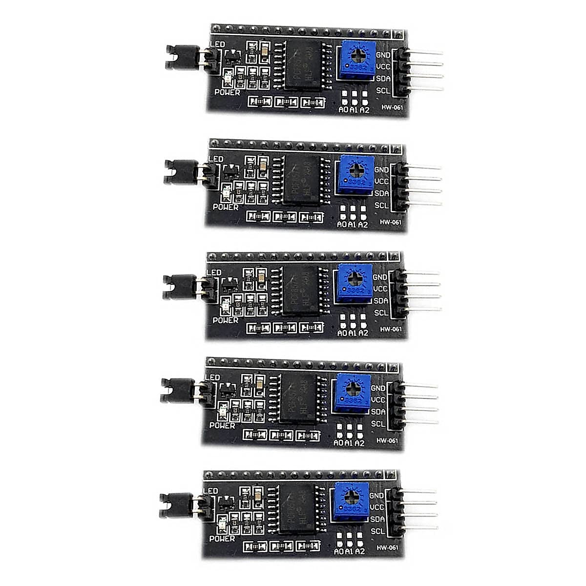 KIRO&SEEU 5pcs 1602 LCD 2004 20x4 i2c LCD Display Adapter IIC//TWI/SPI/I2C Serial Interface Module Shield Compatible with Arduino UNO R3 MEGA2560