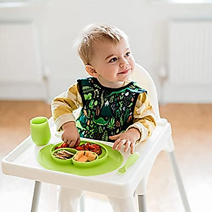 BapronBaby Dino Days Bapron - Soft Waterproof Stain Resistant Bib - Machine Washable - 6m - 5yr - (Sz Preschool 3-5yrs)