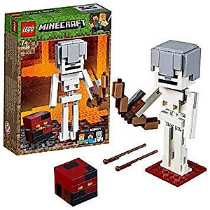 LEGO Minecraft BigFig Skeleton with Magma Cube Building Kit (142 Pieces)