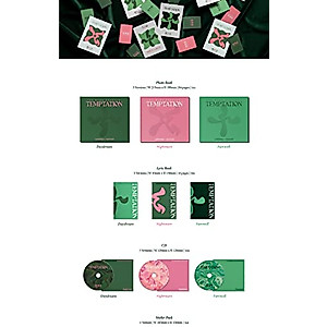 TXT The Name Chapter : TEMPTATION 5th Mini Album CD+Folding poster on pack+Photobook+Lyric book+Sticker pack+Bookmark+Postcard+Photocard+Tracking TOMORROW X TOGETHER (SET(Daydream+Nightmare+Farewell))