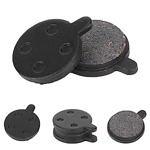 Ezweiji 5 Pairs Bike Disc Brake Pads, Semi Metal bike Brake Pads for Mountain Bicycles and Electric Scooters Replacement Kit Cycling Accessory