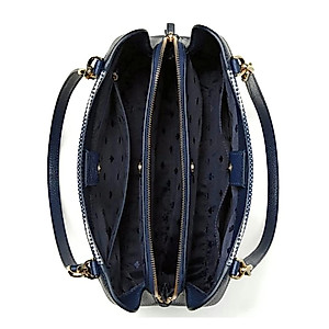 KATE SPADE JACKSON BOARDWALK STRIPE MEDIUM TRIPLE COMPARTMENT SHOULDER BAG