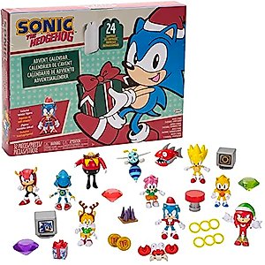 Sonic The Hedgehog Advent Calendar - 24 Surprises with Exclusive Collectible 2.5 Inch Holiday Action Figures!
