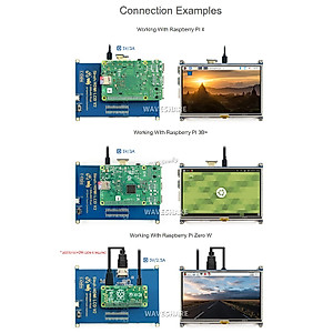 5 inch 800480 Resistive Touch Screen HDMI interface Raspbian LCD compatible with Raspberry Pi (Pi 2 3) Model B B+ A+ Video Photo Display System Module @XYGStudy