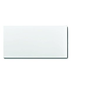 25 Dry Erase Magnetic Shelf Labels 2" x 4" - White - 20 mil - Write On/Wipe Off