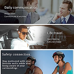 Over Ear Open Ear Earbuds Bone Conduction Headphones Head Set Wireless Bluetooth Bone Conduction Headset Earbuds Induction Earphones Bone Conducting Open Ear Headphones Outer Ear Single