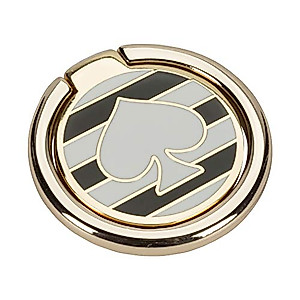 Kate Spade New York Universal Ring Stand - Black / White Stripes w/ Spade