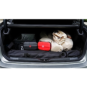 RHINO RESCUE First Aid Kit, HSA/FSA Eligible, Waterproof Portable Emergency Medical Kit for Travel, Home, Car, College Dorm, Camping, Hiking, Backpacking (Black)