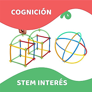 Dazmers Building Sticks for Kids - Straws and Connectors Builders Set - STEM Construction Building Toys - Educational Interlocking Sticks - Connecting Tubes - Building Straws Activities (800 Pieces)