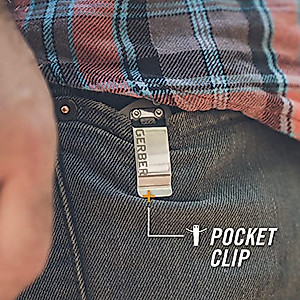 Gerber Gear 31-003902 Flatiron Micarta Folding Pocket Knife Cleaver, 3.6 Inch Blade, Grey