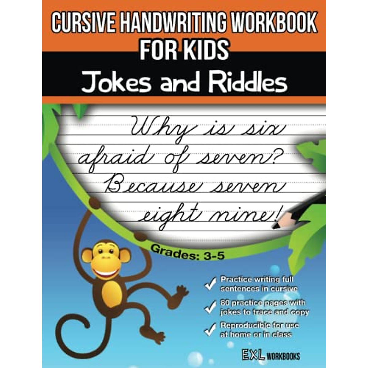 Cursive Handwriting Workbook for Kids: Jokes and Riddles