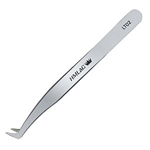 LASHVIEW Lash Tweezer, High Precision Stainless Steel Volume Eyelash Tweezers, Eyelash Extension Tweezers for Profissional Grafting lash Extension, LT02