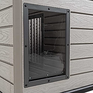 Lifetime Deluxe Dog House, Weather Protected with Adjustable Vents, Ideal Shelter for Medium to Large Dogs