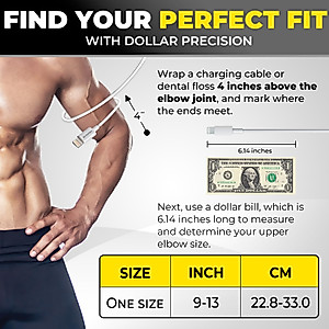 ZOYER Elbow Brace for Tendonitis and Tennis Elbow for Women and Men, Adjustable Elbow Support with Customized Pressure, Suitable for Pain Relief, Sports Injury Recovery, Sprains, Strains, Arthritis