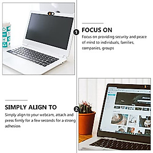 SOLUSTRE Computer Laptop 18 pcs Universal Tablet Dog Adhesive Blocker Laptop Ornament Phone Web Webcam Cover Privacy with Slide for Camera Protector Self Pattern Computer Camera