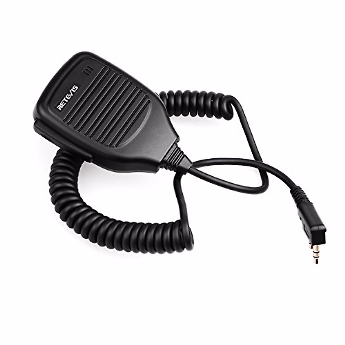 Retevis HK001 2 Pin Speaker Mic Walkie Talkies Microphone for Arcshell AR-5 Baofeng UV-5R BF-888S Retevis H-777 RT21 RT22 RT27 Two Way Radios (10 Packs, Black)
