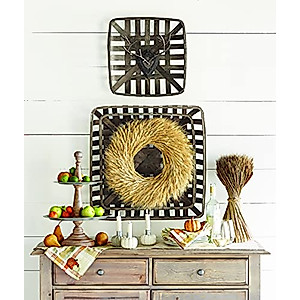 Mud Pie Set of 3 Tobacco Baskets, One Size, Brown