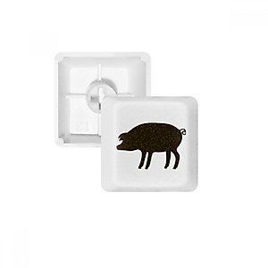 DIYthinker Black Pig Animal Portrayal Keycap Mechanical Keyboard PBT Gaming Upgrade Kit