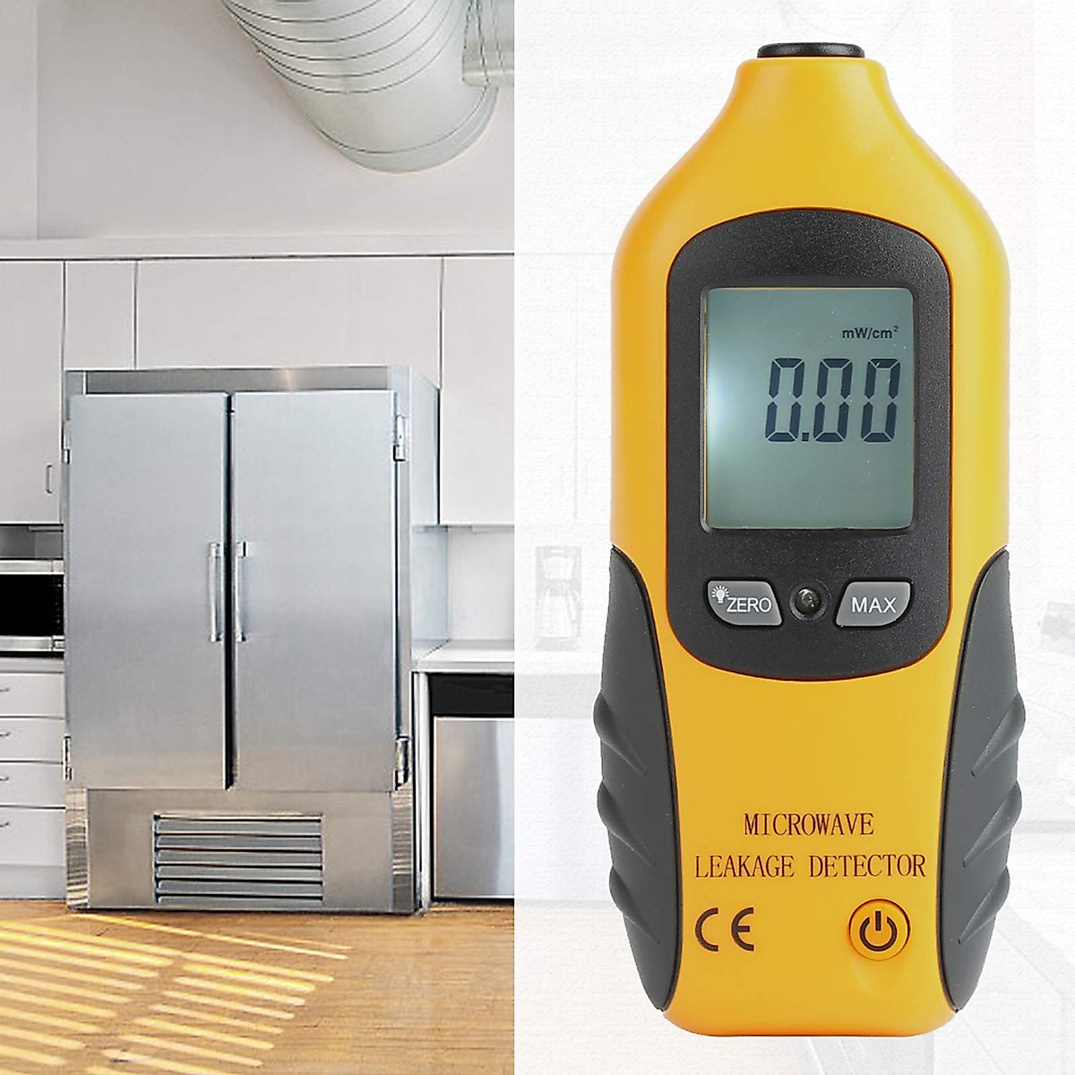 Jeanoko Microwave Detector HT-M2 Digital LCD Display Microwave Leakage Detector Radiation Meter Tester High Sensitivity to Radiation and Built in Alarm Function(Battery not Included)