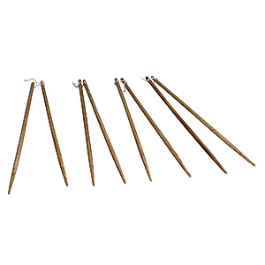 IMUSA 4 Pack 13.5" Bamboo Cooking Chopsticks,Brown