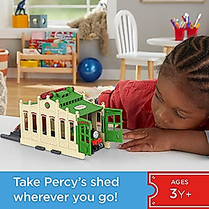 Thomas & Friends Connect & Go Shed And Push-Along Train Engines For Preschool Kids Ages 3 Years And Up