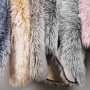 Ashler faux fur rug, Fluffy Shaggy Area Rug Ultra Soft 2 x 3 Feet Sheepskin Fur Rug, Frosted Bottom Black Fuzzy Rug Machine Washable Shag Rug, Nursery Decor Throw Rugs for Bedroom, Living Room