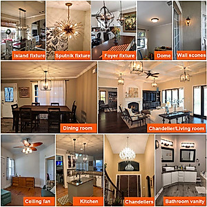 LiteHistory LED Bulb Dimmable 6W Equal Warm White 2700K T6 T25 E12 Candelabra Bulb 60 watt for Chandeliers,Ceiling Fan,Pendant,Wall sconces AC120V 600LM e12 Light Bulb 6Pack