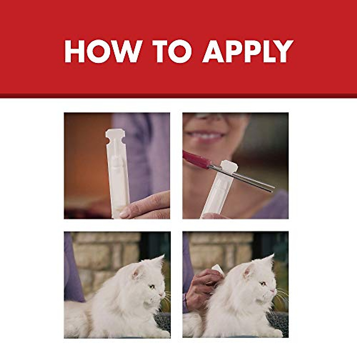 Advecta Plus Flea Prevention For Cats, Cat and Kitten Treatment & Control, Small and Large, Fast Acting Waterproof Topical Drops, 4 Month Supply