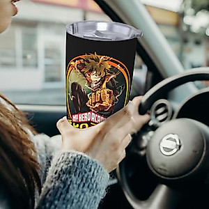 JIESAJ Anime My Hero Academia Insulated Tumbler 20oz Insulated Kettle For Men'S Woman'S Insulated Kettle