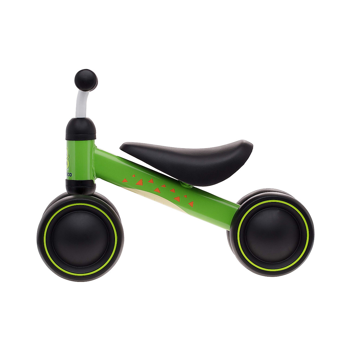 The Original Croco Ultra Lightweight and Sturdy Balance Bike.2 Models for 2, 3, 4 and 5 Year Old Kids. Unbeatable Features. Toddler Training Bike, No Pedal. (Green Dinosaur, Baby 8 Inch)