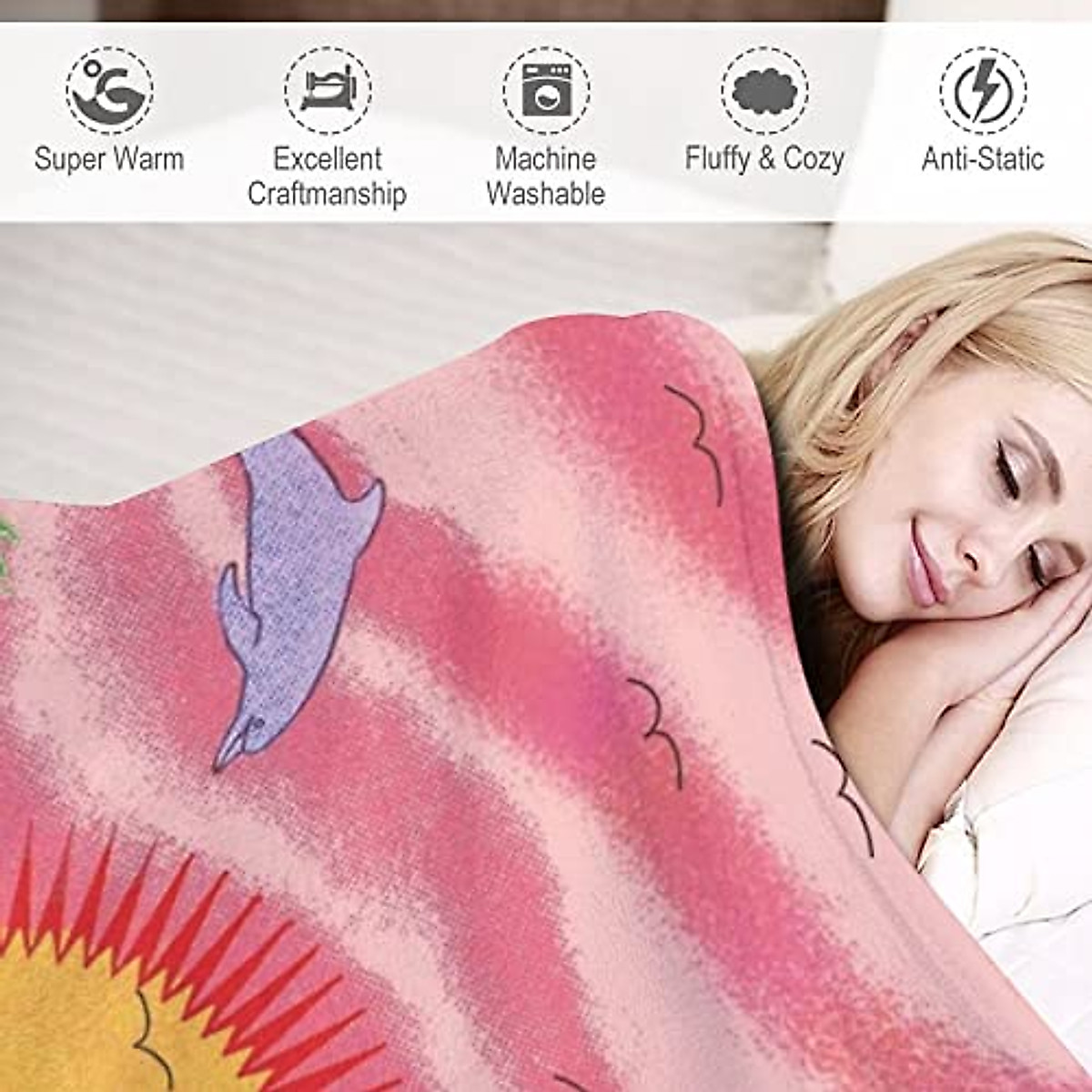 Bad Cute Bunny Cartoon Music Blanket,Flannel Throw Blankets,Ultra-Soft Cool Luxury Blanket Suitable for Couch Sofa Bed Home,Gifts for Women and Men Fans 50X40 inch(Bad 1, 50"X40")