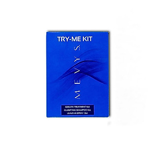 Mevys Try Me Kit - Starter Kit With Lemon Keratin, Clarifying Shampoo and Leave-In, Hair Keratin Treatment for Smoothing and Repair Damage Hair, Anti Frizz Control Repair Treatment for Frizzy Dry Hair
