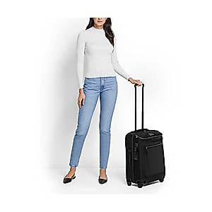 TUMI Voyageur Leger International Carry-On - Luggage for Women & Men with Wheels - Black & Gunmetal Hardware