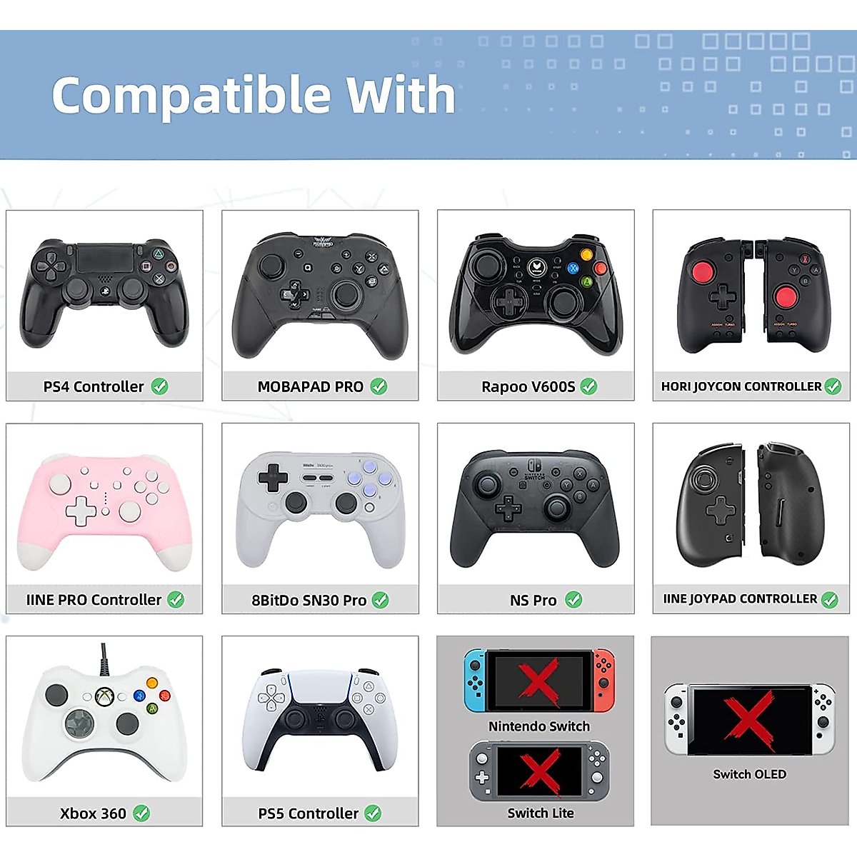 GeekShare Cute Thumb Grip Caps for PS5 Controller, Thumbsticks Cover Set Compatible with Switch Pro Controller and PS4 PS5 Controller, 4Pcs - Heart & Flower