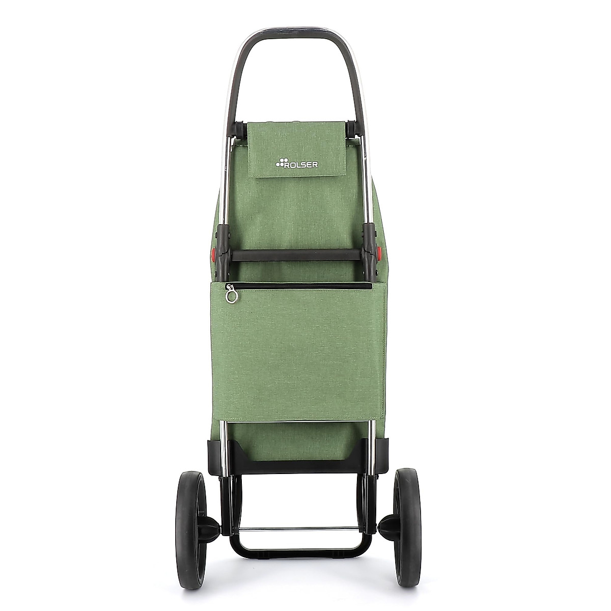 Foldable Grocery Shopping Cart with Wheels | Collapsible Personal Folding Cart for Groceries | Durable & Portable | Green