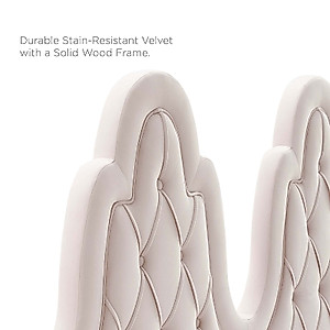 Modway Augustine Tufted Performance Velvet Headboard, King/California King, Pink