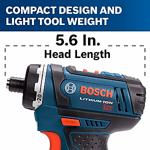 BOSCH PS21-2A 12V Max 2-Speed Pocket Driver Kit with 2 Batteries, Charger and Case
