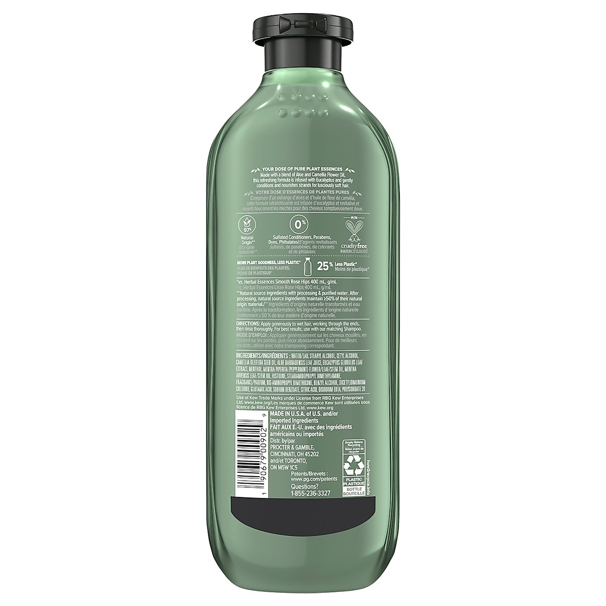Herbal Essences Bio: Renew Potent Aloe + Eucalyptus Conditioner Scalp Balance, 13.5 Fl Oz, 5.523 Fl Oz