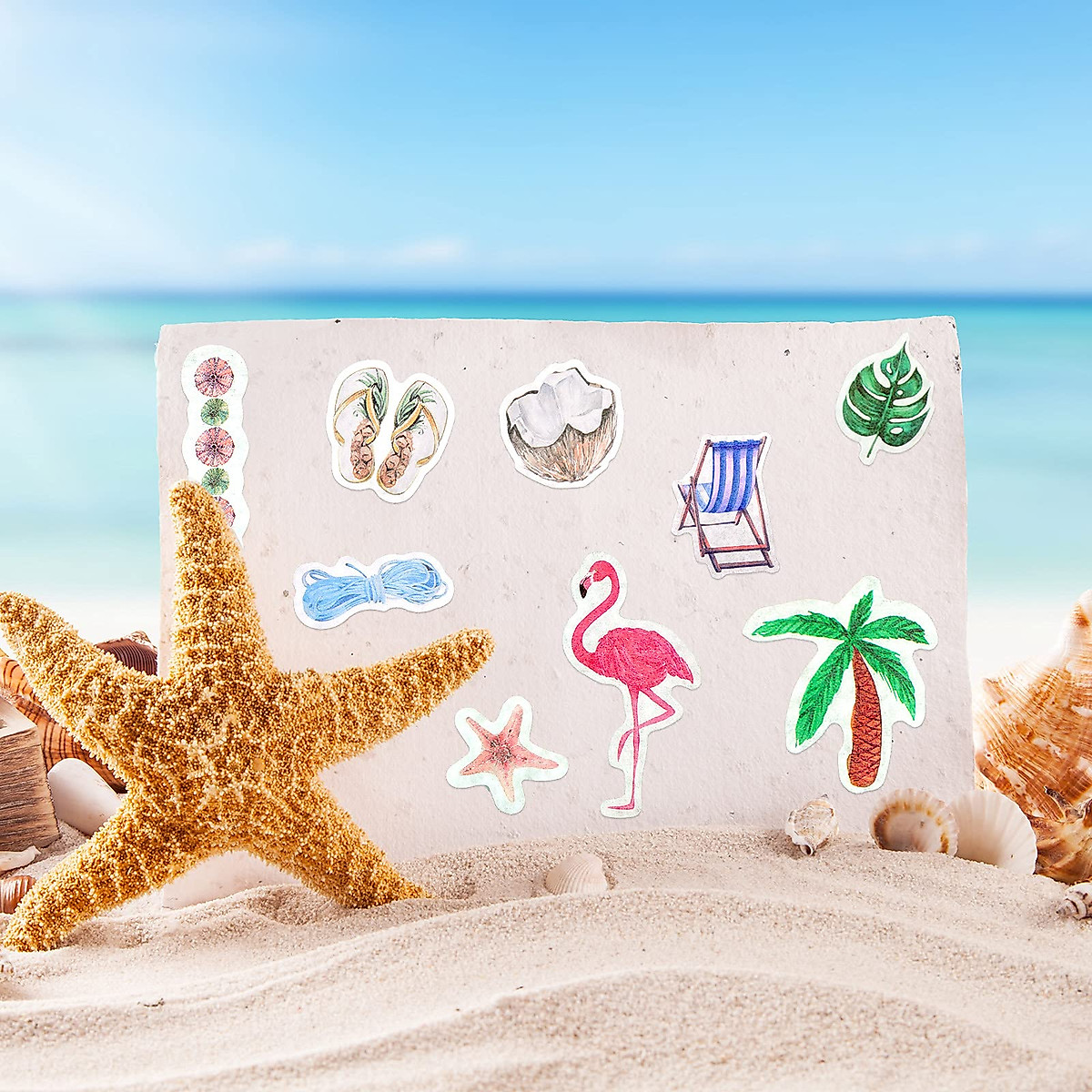 640 Pieces Watercolor Various Theme Stickers Pretty Scrapbook Stickers Including Four Seasons Forest Flower Animal The Sea for DIY Scrapbook Planners Calendars Travel Case Laptop (Warm Style)