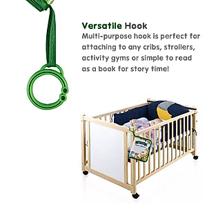 Boczif Baby Photo Album, Baby Memory Book 4X6", Baby Photo Album with Milestone Cards, Soft Photo Cloth Book Gift Set for Newborn Toddler & Kids(Green)