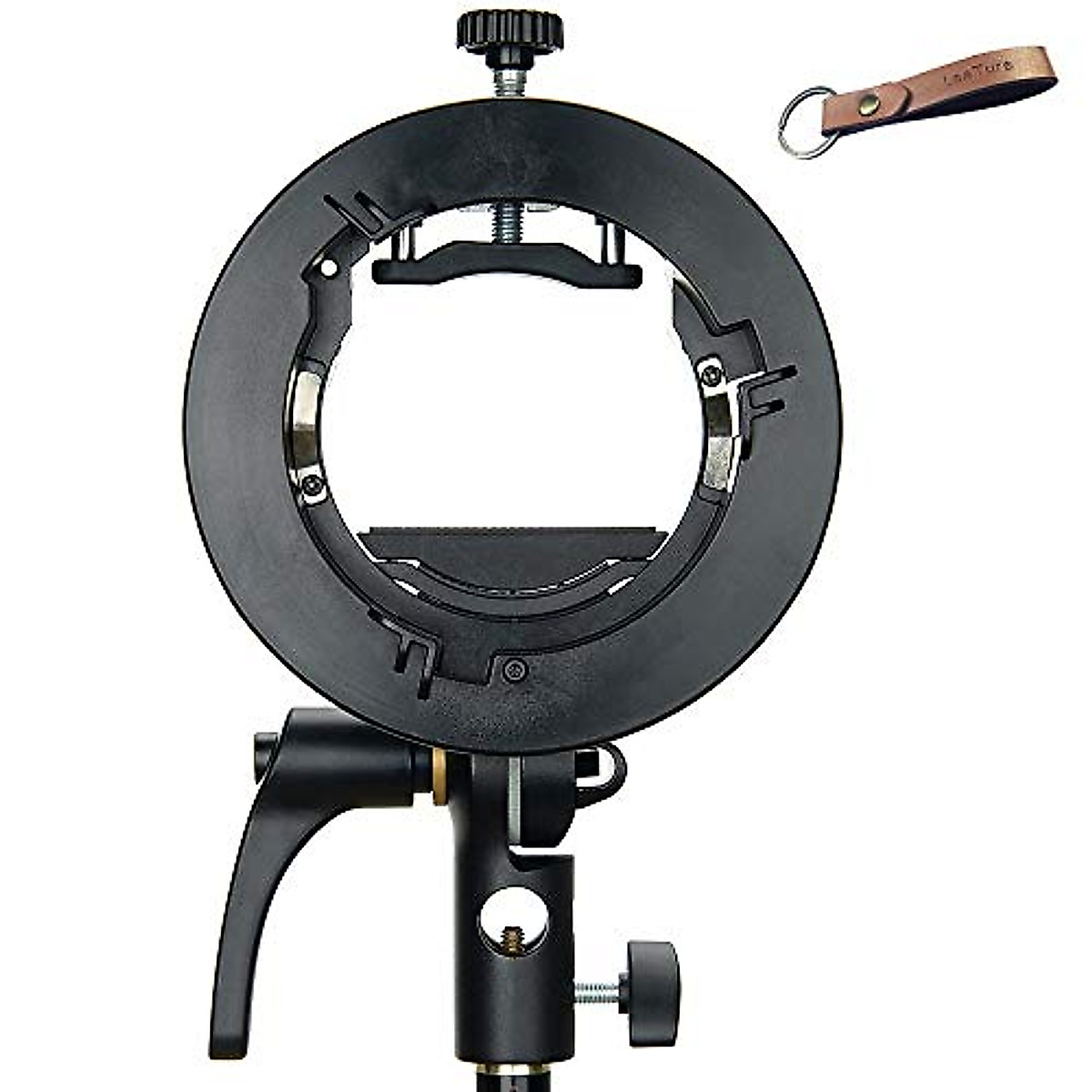 Godox S2 S-Type Bracket Bowens Mount Compatible with Godox V1 AD200Pro AD400Pro AD200 V860II TT685 TT600 TT350, Large Adjustment Handle, Integrated Umbrella Mount and More Compact