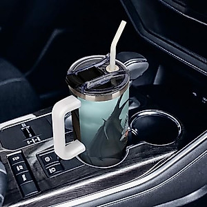 QWJKM Cool Dragon Tumbler with Handle Large Insulated Car Cup 40 OZ Stainless Steel Travel Mug Leak Proof Water Bottle with Lid And Straw for Car Home Office Gifts