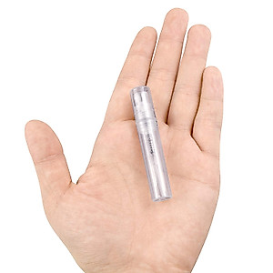 50pcs mini perfume atomizer, clear plastic spray bottle portable fragrance spray bottle - 3ml
