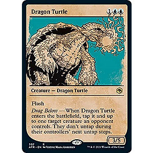 Magic: the Gathering - Dragon Turtle (307) - Showcase - Foil - Adventures in The Forgotten Realms