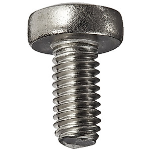 Small Parts 316 Stainless Steel Machine Screw, Plain Finish, Pan Head, Phillips Drive, Meets DIN 7985, 35mm Length, Fully Threaded, M5-0.8 Metric Coarse Threads (Pack of 10)