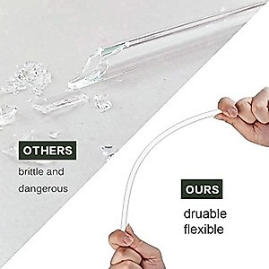 Replacement Straw Compatible with Stanley 40 oz 30 oz Cup Tumbler, 6 Pack Reusable Straws with Cleaning Brush for Stanley Adventure Travel Tumbler, Plastic Clear Straw for Stanley Accessories