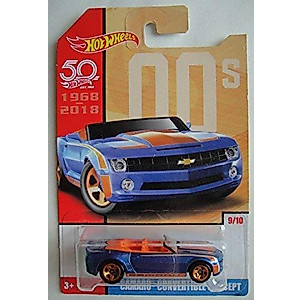 Hot Wheels 00s, BLUE CAMARO CONCERTIBLE CONCEPT 9/10 50TH ANNIVERSARY