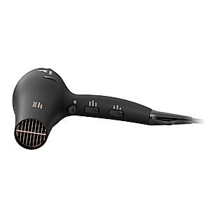 Andis 80750 1875-Watt Tourmaline Ceramic Ionic Salon Hair Dryer with Diffuser, Fast Dry Low Noise Blow Dryer, Travel Hairdryer for Normal & Curly Hair, Soft Grip, Black