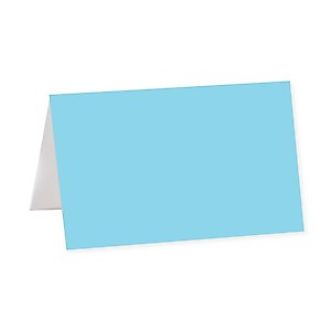 Andaz Press Table Tent Printable Place Cards, Baby Blue 20-Pack, Seat Placement Cards Place cards Table Settings Name Cards for Baby Bridal Wedding Shower, School Graduation Food Cards